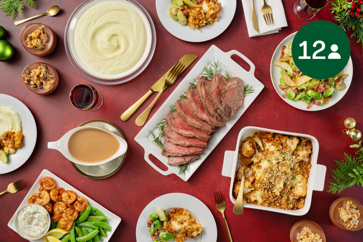 12-Person Holiday Striploin Roast Dinner Bundle Recipe | HelloFresh