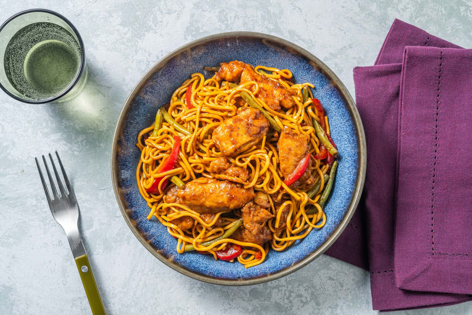 Sweet and Sticky Chicken Noodles Recipe | HelloFresh