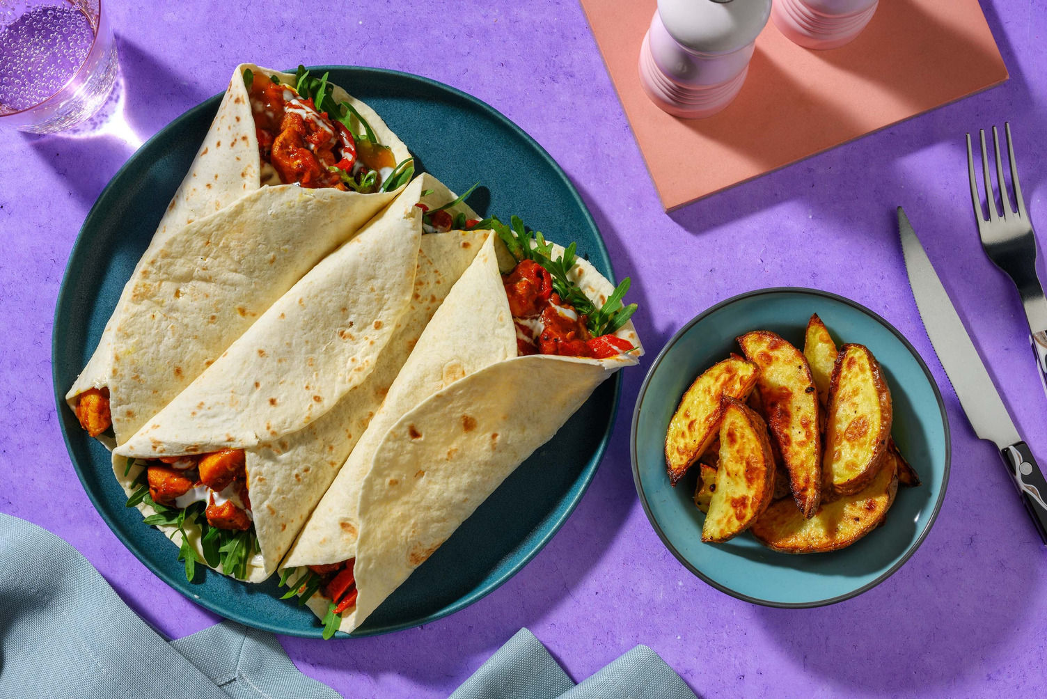Mango Chutney Curried Chicken Wraps Recipe | HelloFresh