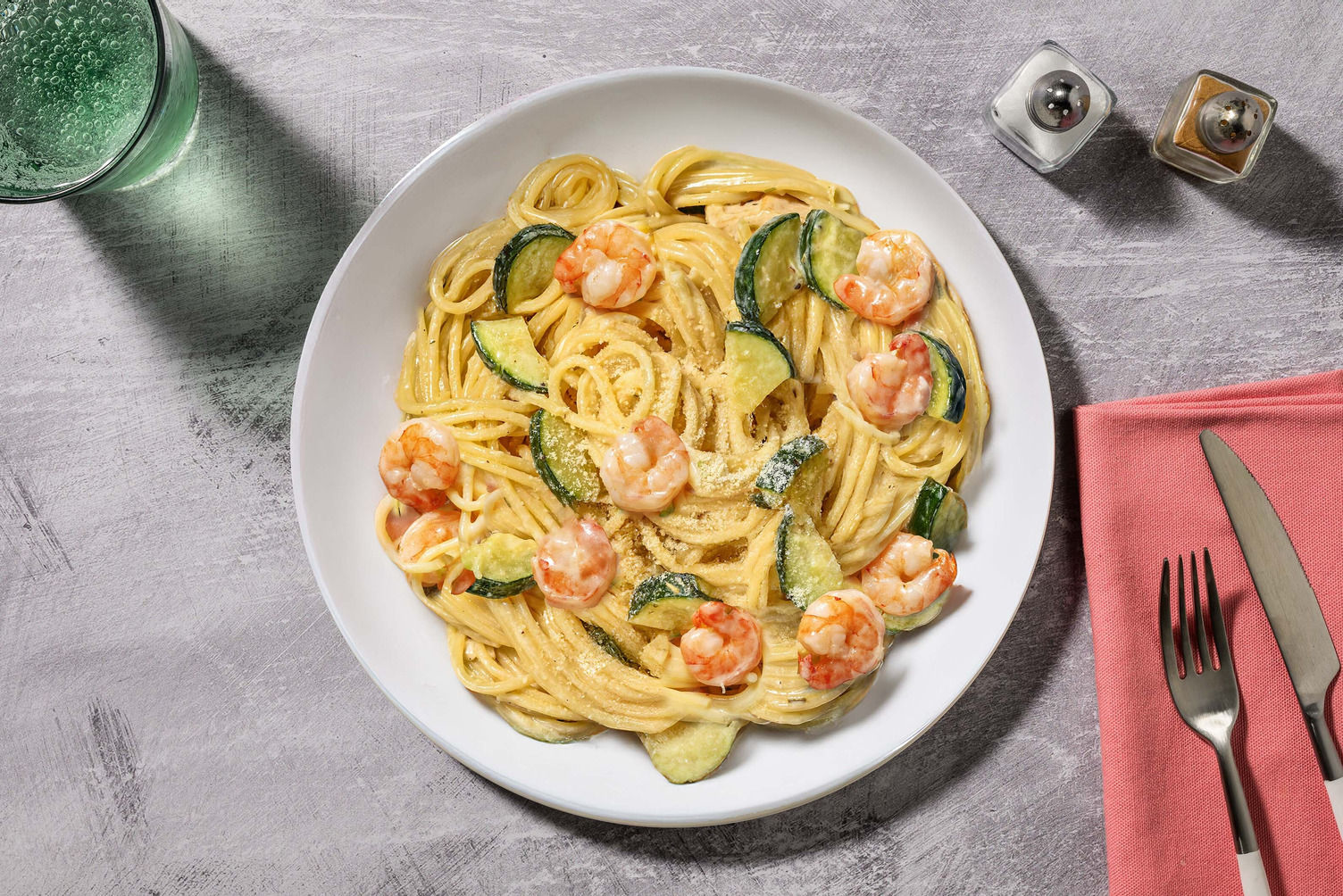 Creamy Rosemary King Prawn Spaghetti Recipe | HelloFresh