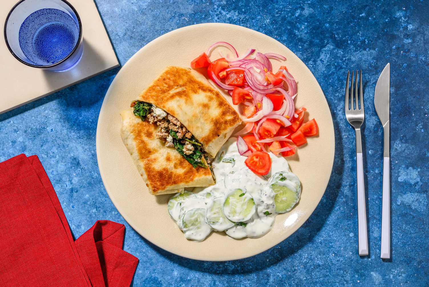 Turkiska ”gözleme” på blandfärs Recept | HelloFresh