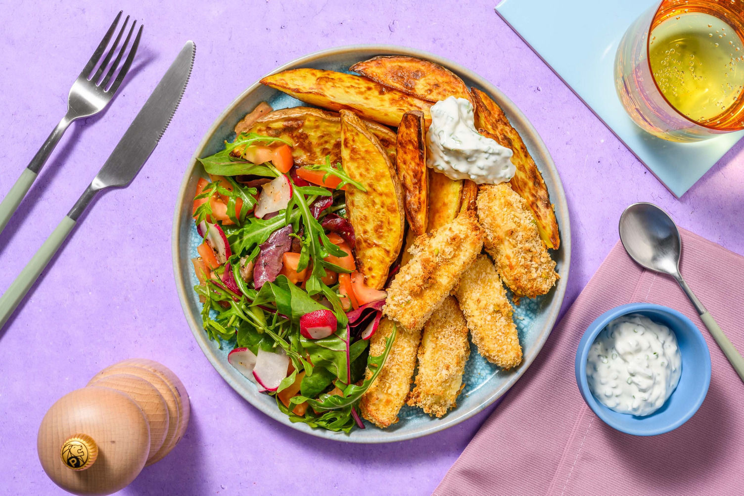 Pistacie-paneret grillost | HelloFresh