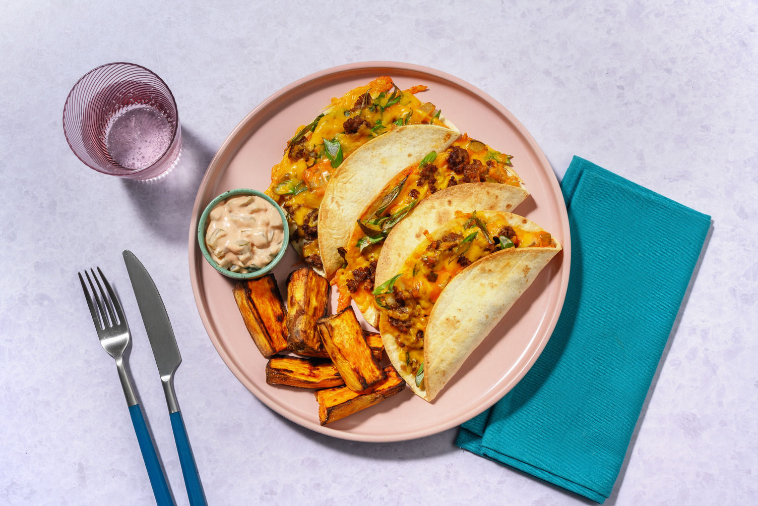 Speedy Chorizo Hamburger Quesadillas Recipe | HelloFresh