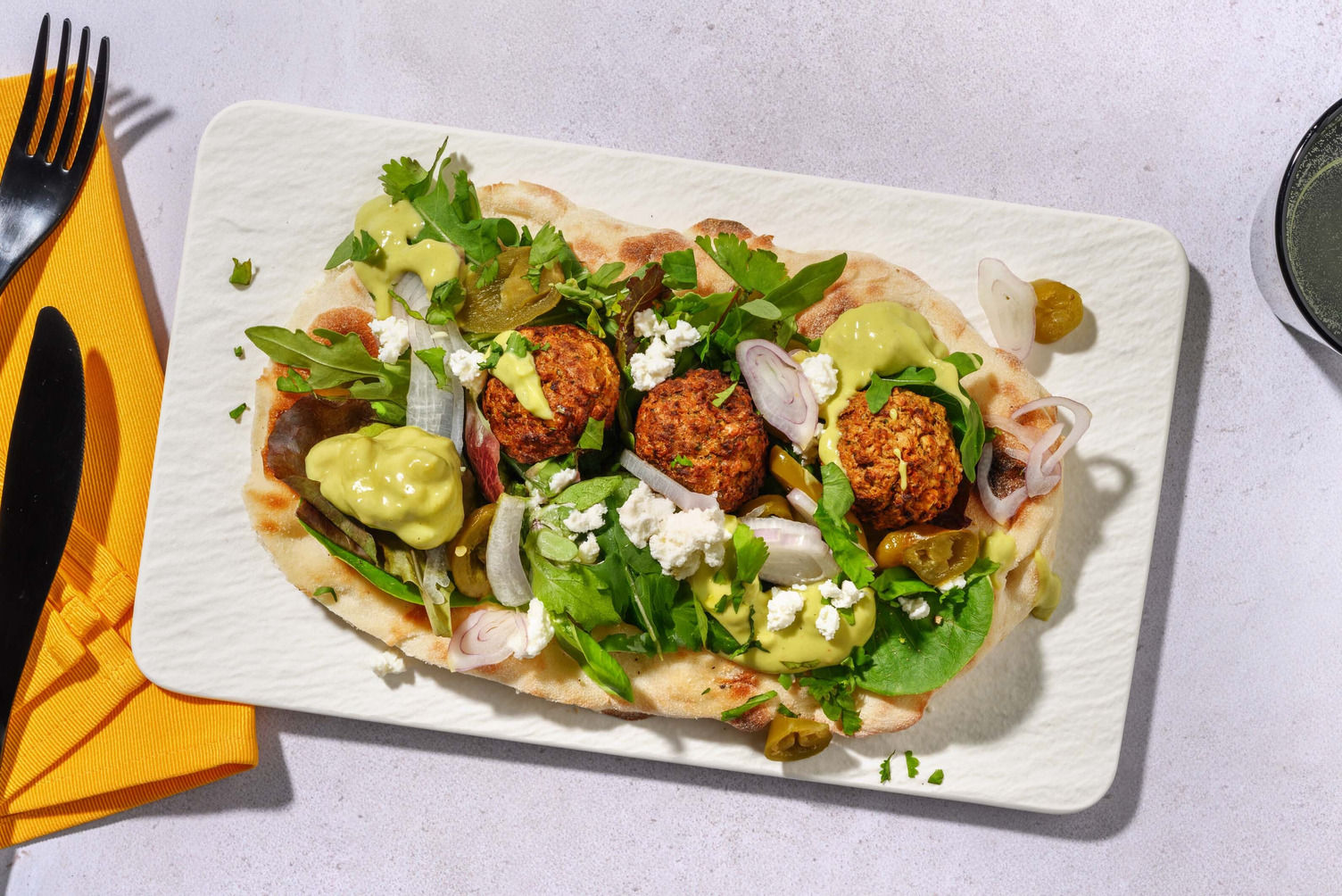 Spicy Falafel and Chicken Wraps Recipe | HelloFresh