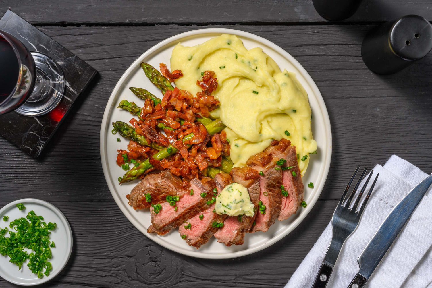 Striploin Steak and Herb Butter Recipe | HelloFresh