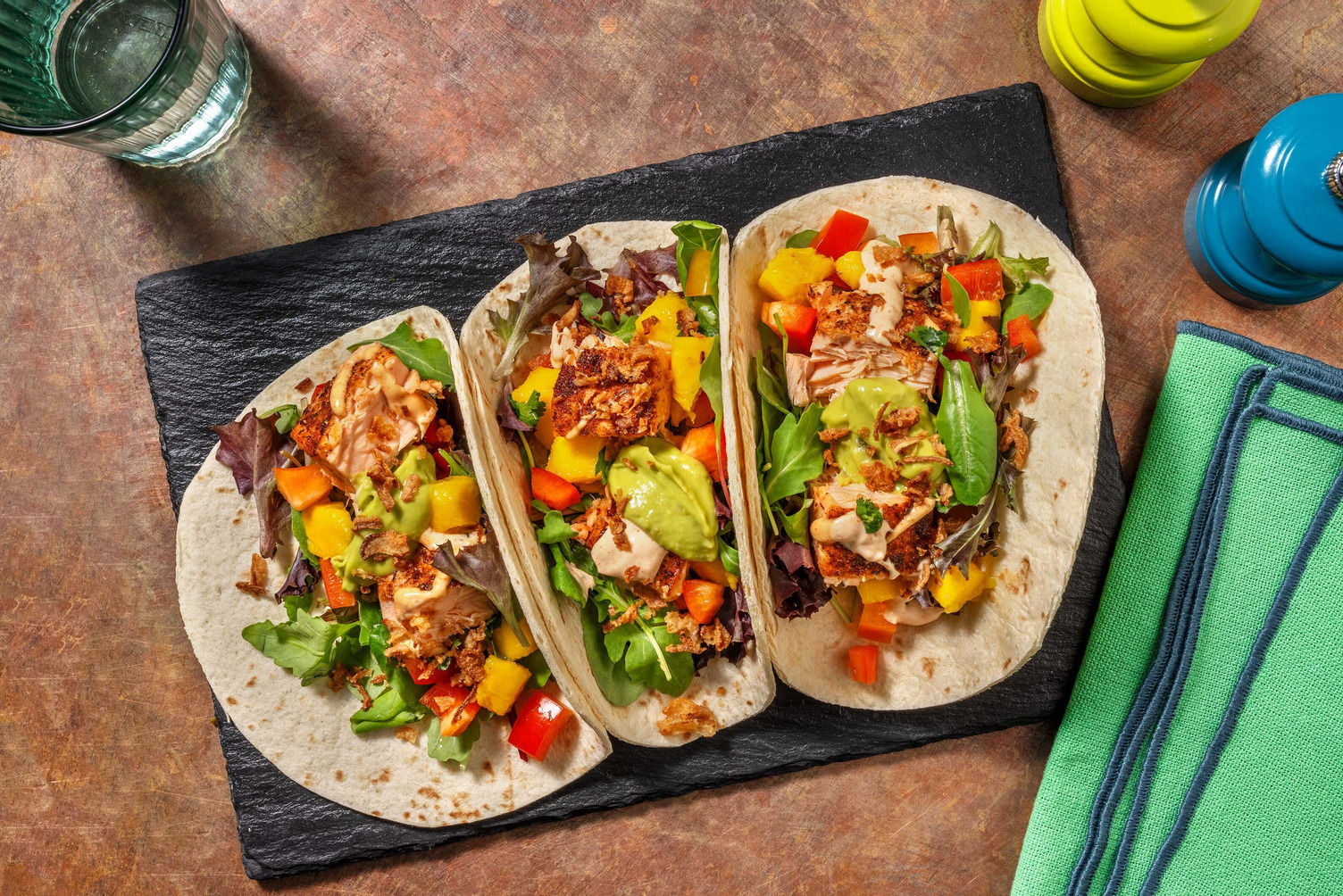 Cali-Inspired Salmon Tacos Recipe | HelloFresh