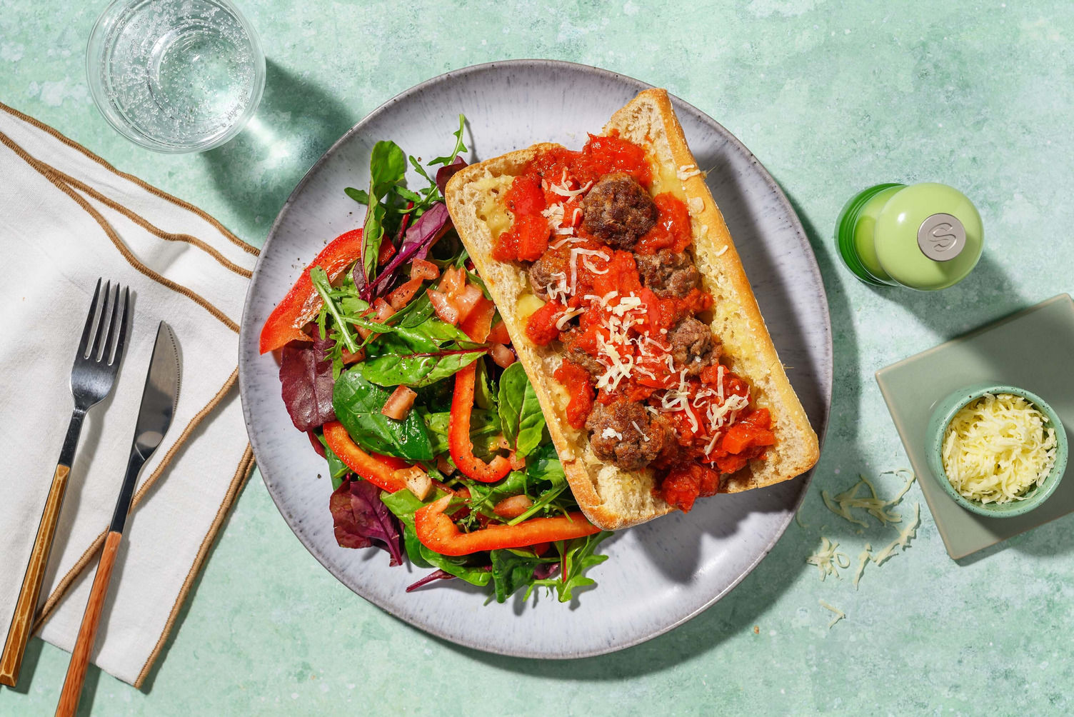 Classic Plant-Based Ground Protein Meatball Subs Recipe | HelloFresh