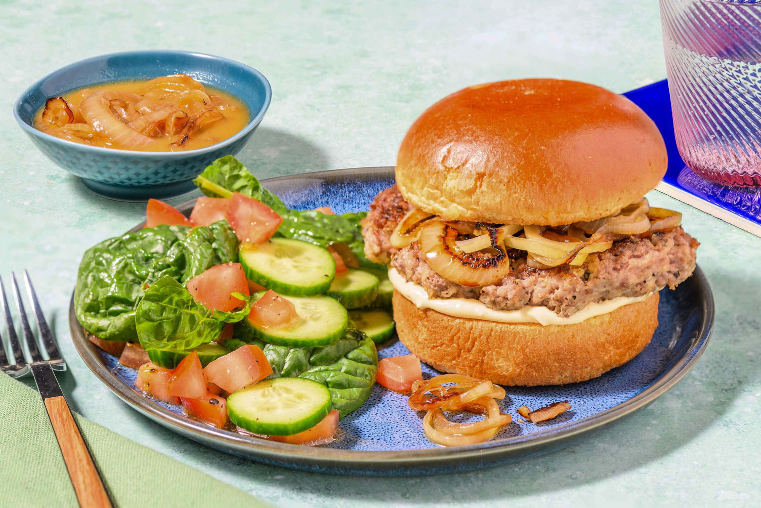 French Dip Double Burgers Recipe | HelloFresh
