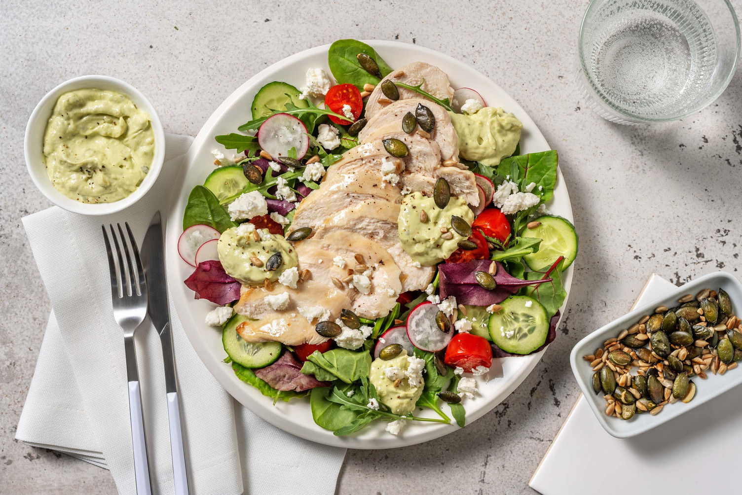 Carb Smart California-Inspired Chicken Thigh Salad Recipe | HelloFresh