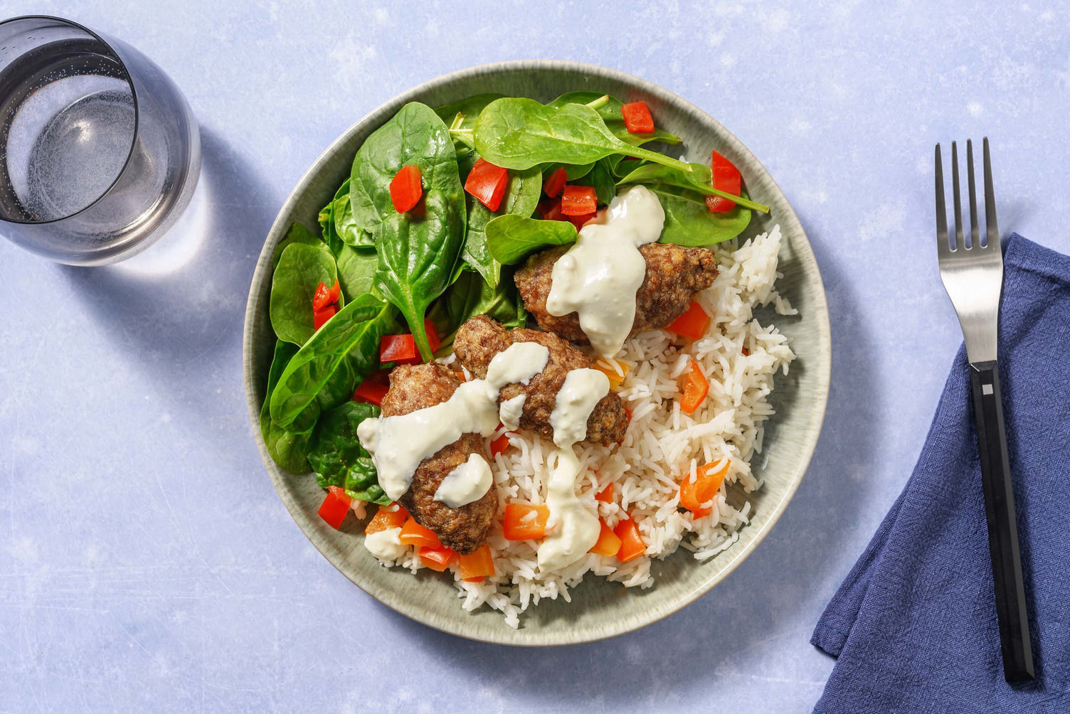 Turkey Koftas and Pepper Pilaf Recipe | HelloFresh