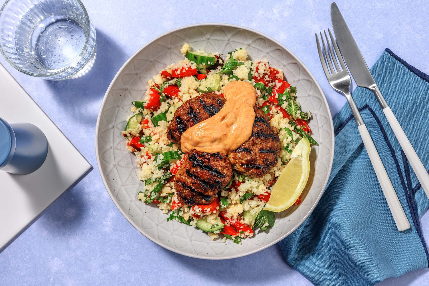 Grilled Harissa Turkey Koftas Recipe | HelloFresh