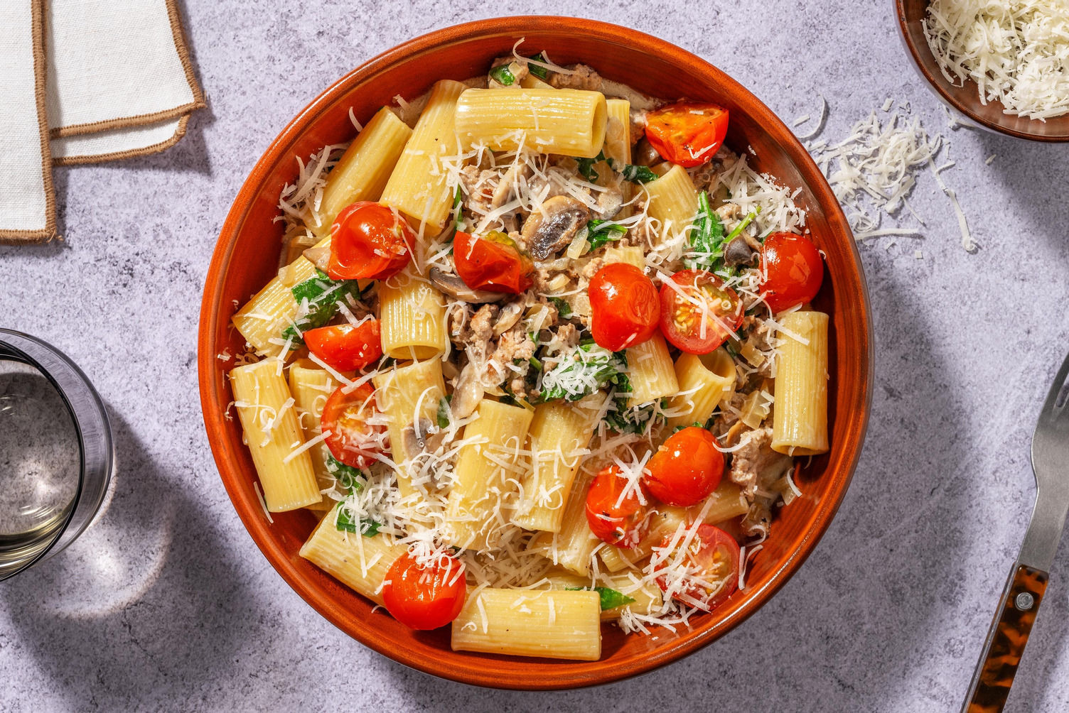 Creamy Beyond Meat® Rigatoni Recipe | HelloFresh