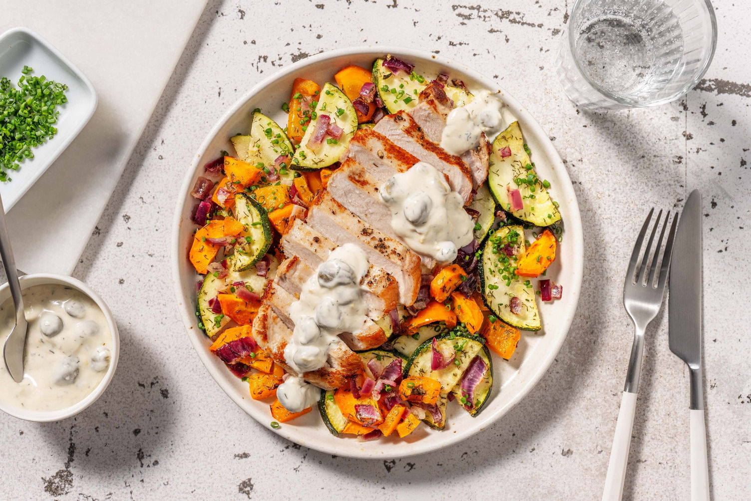 Repas futé : Côtelettes de porc crémeuses au citron et à la câpre ...