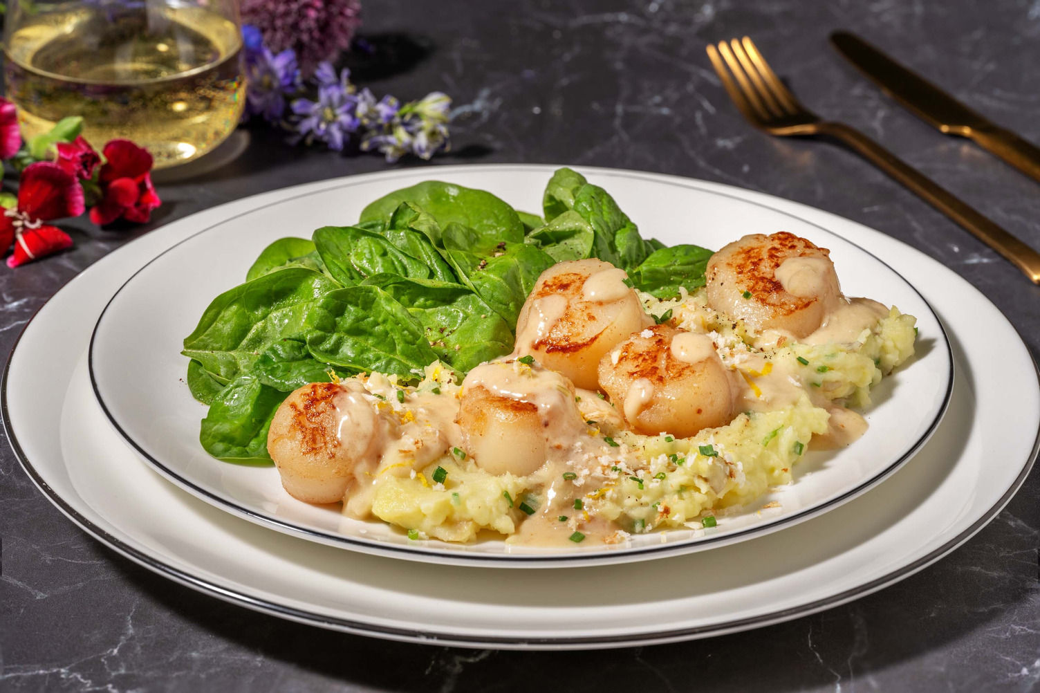 Coquilles Saint-Jacques-Inspired Scallops Recipe | HelloFresh
