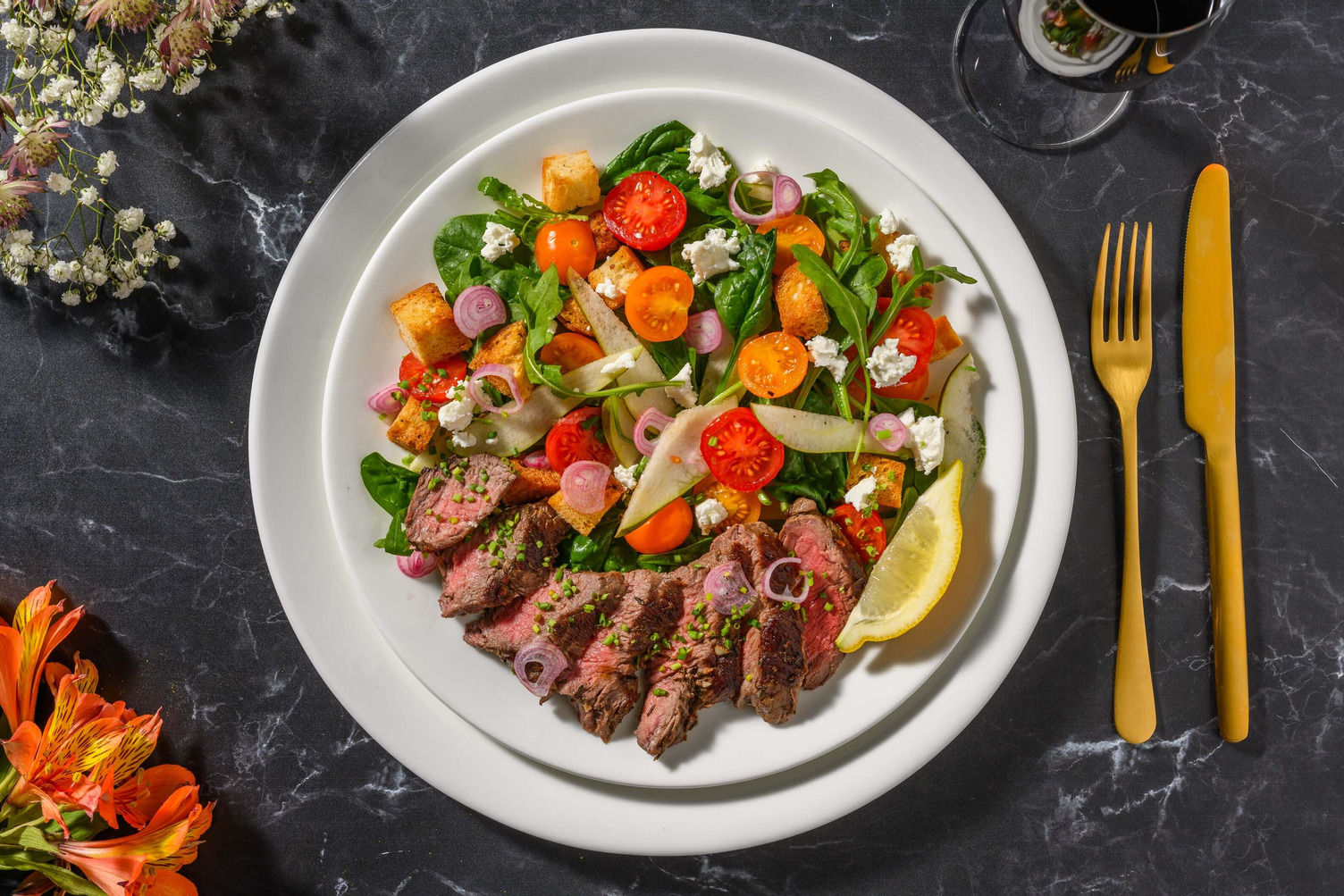 Garlic and Herb-Dressed Tenderloin Steak Recipe | HelloFresh