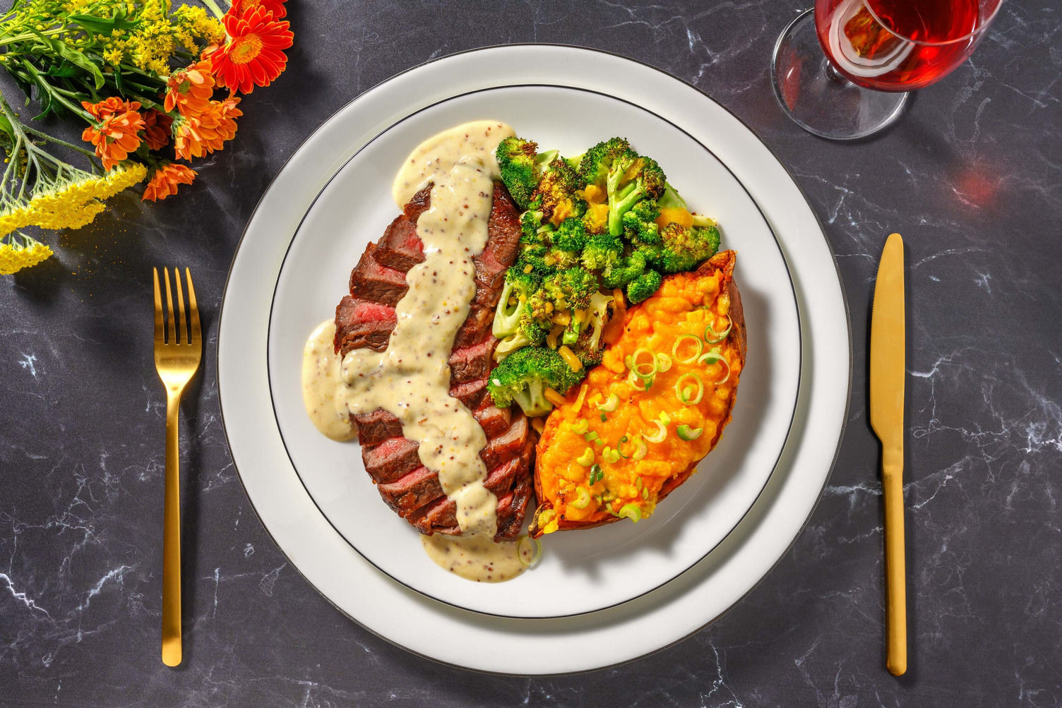 Steaks and Creamy Pan Sauce Recipe | HelloFresh