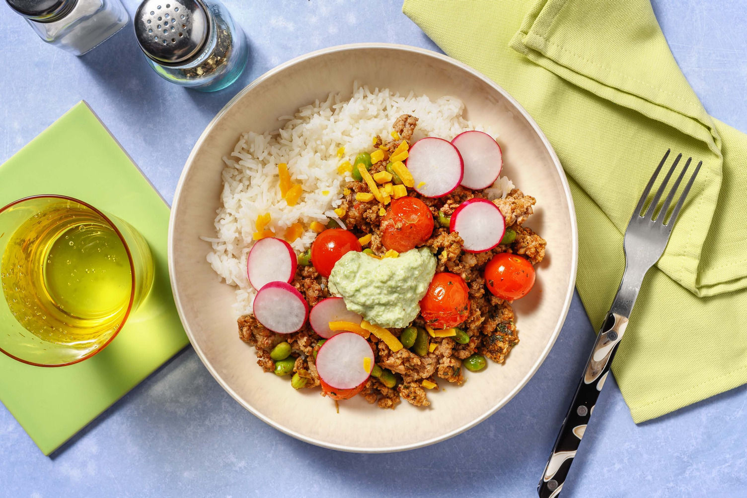 Bols de dinde vibrante à la californienne Recette | HelloFresh