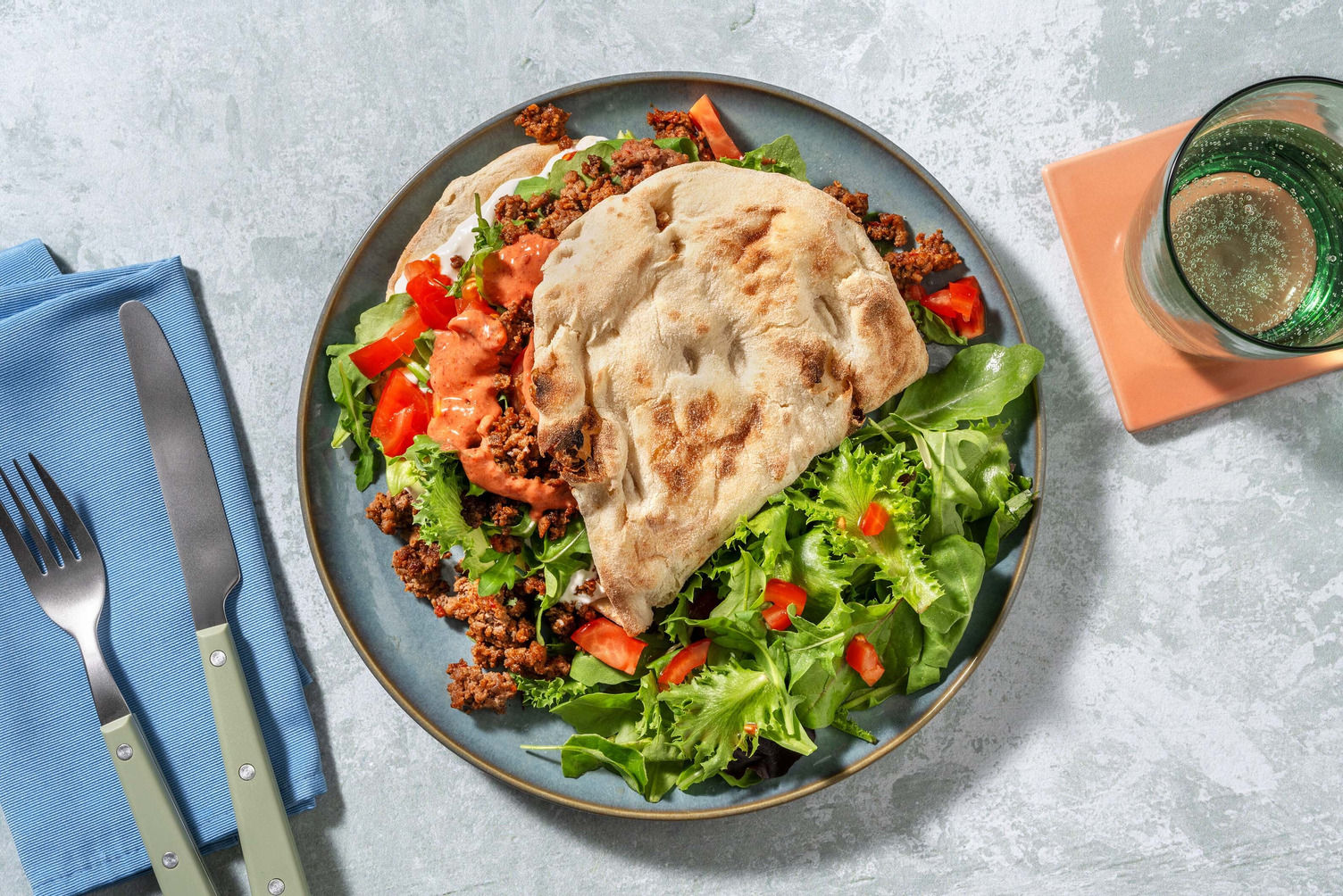 SuperQuick Euro-Inspired Beef Wraps Recipe | HelloFresh