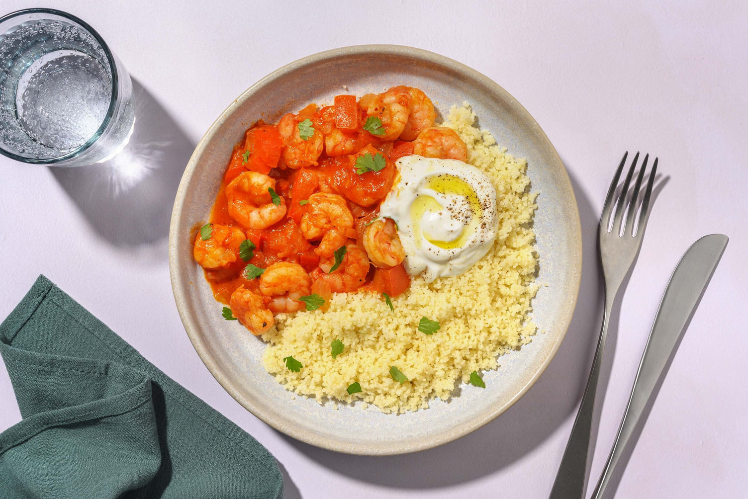 SuperQuick Shrimp Couscous Bowls Recipe | HelloFresh