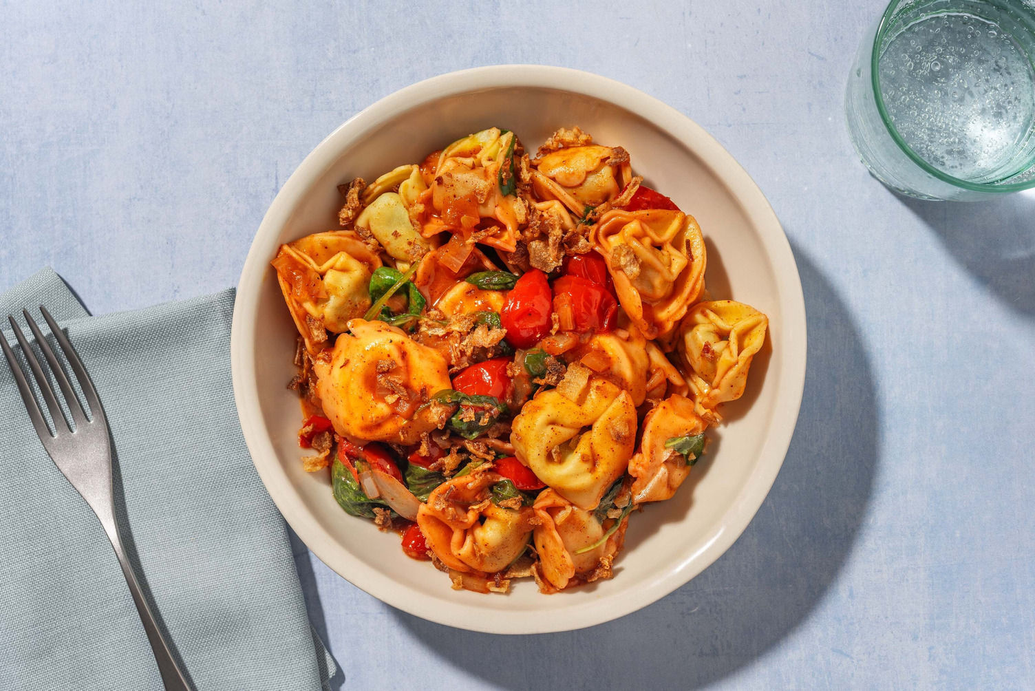 SuperQuick Tikka-Tossed Chicken and Cheese Tortellini Recipe | HelloFresh