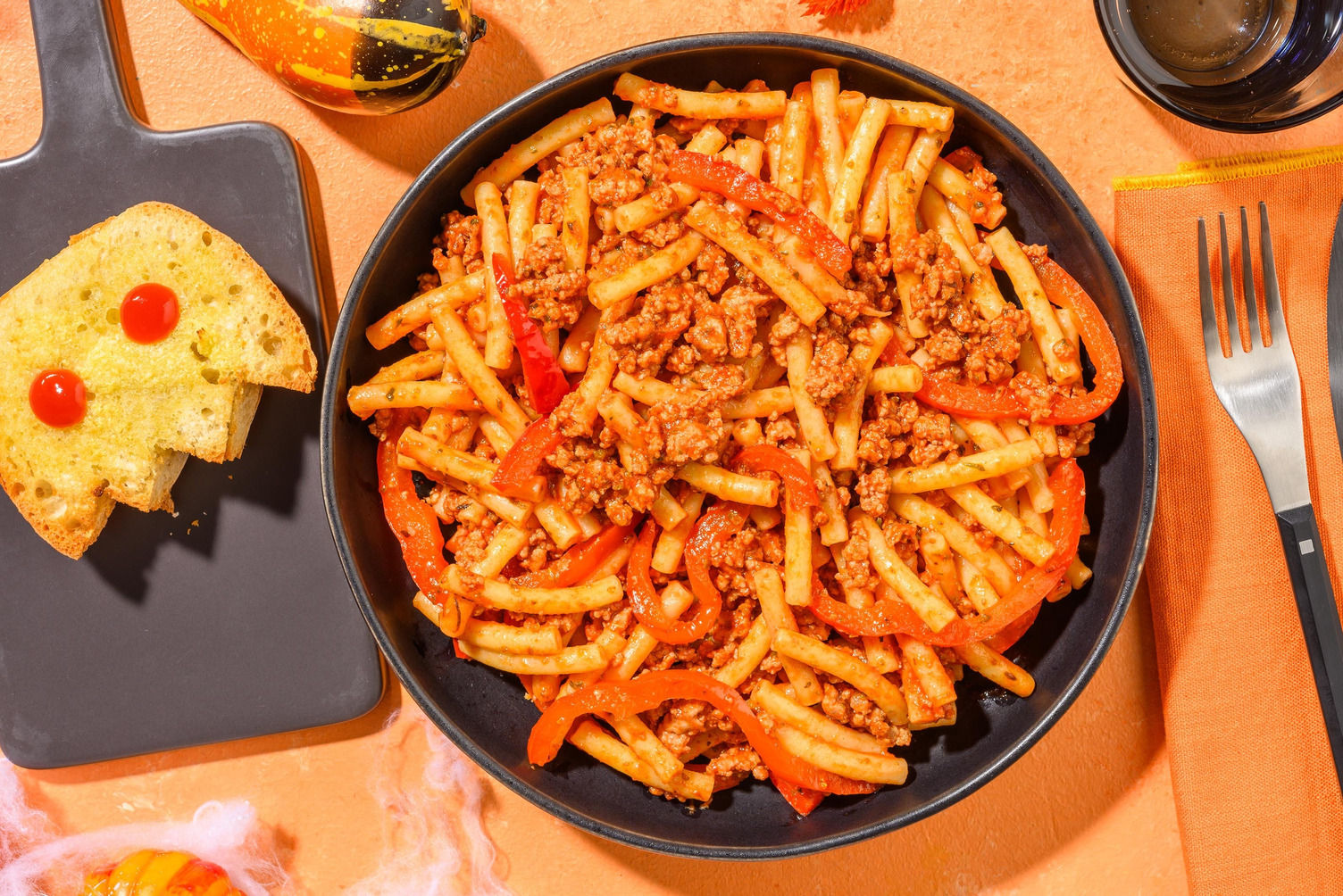 Ghoulish Goulash Style Pork Pasta Recipe | HelloFresh