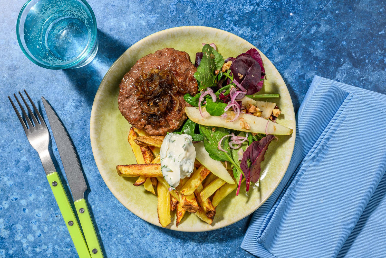 Fransk hakkebiff og karamellisert løk | HelloFresh