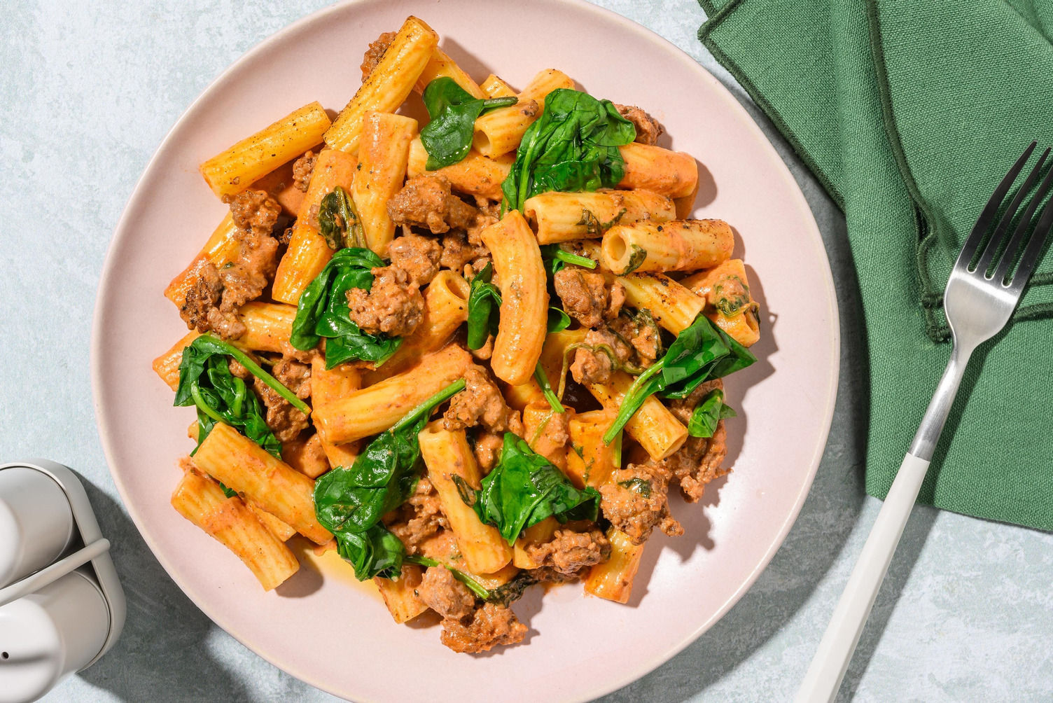 Speedy Cajun Beef Rigatoni Recipe | HelloFresh