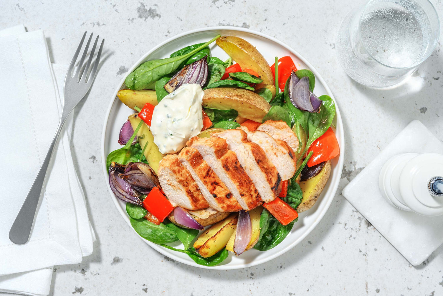 BBQ chicken one-tray | HelloFresh