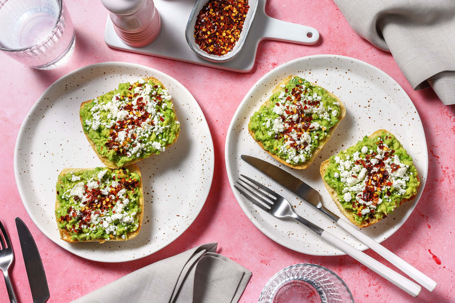 Smashed Avocado & Greek Style Cheese Ciabatta Recipe | HelloFresh