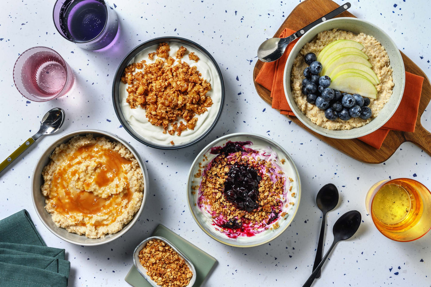 4 Day Breakfast Plan | Apple & Blueberry Granola & Oats | Serves 2 ...