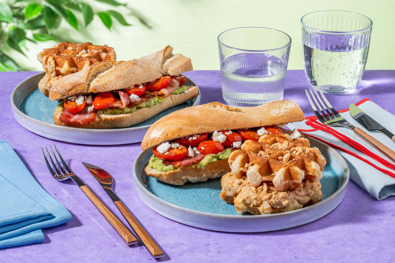 2 Course Brunch | Bacon, Cheese & Avocado Bap Recipe | HelloFresh