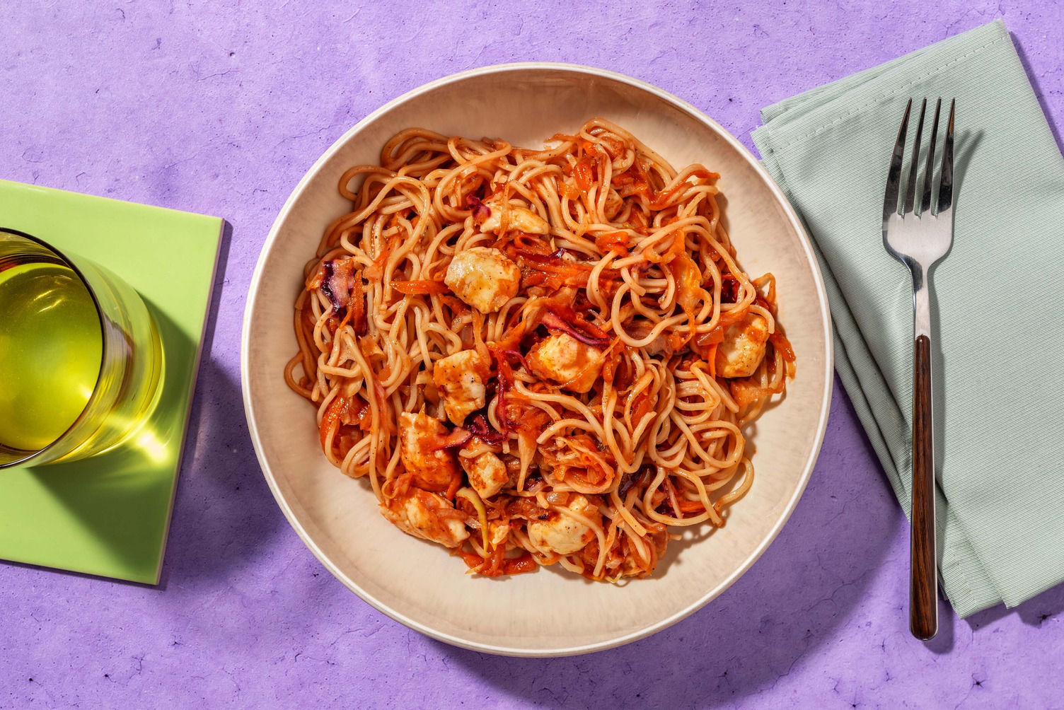 Sticky Mango Chicken Breast Noodles Recipe | HelloFresh