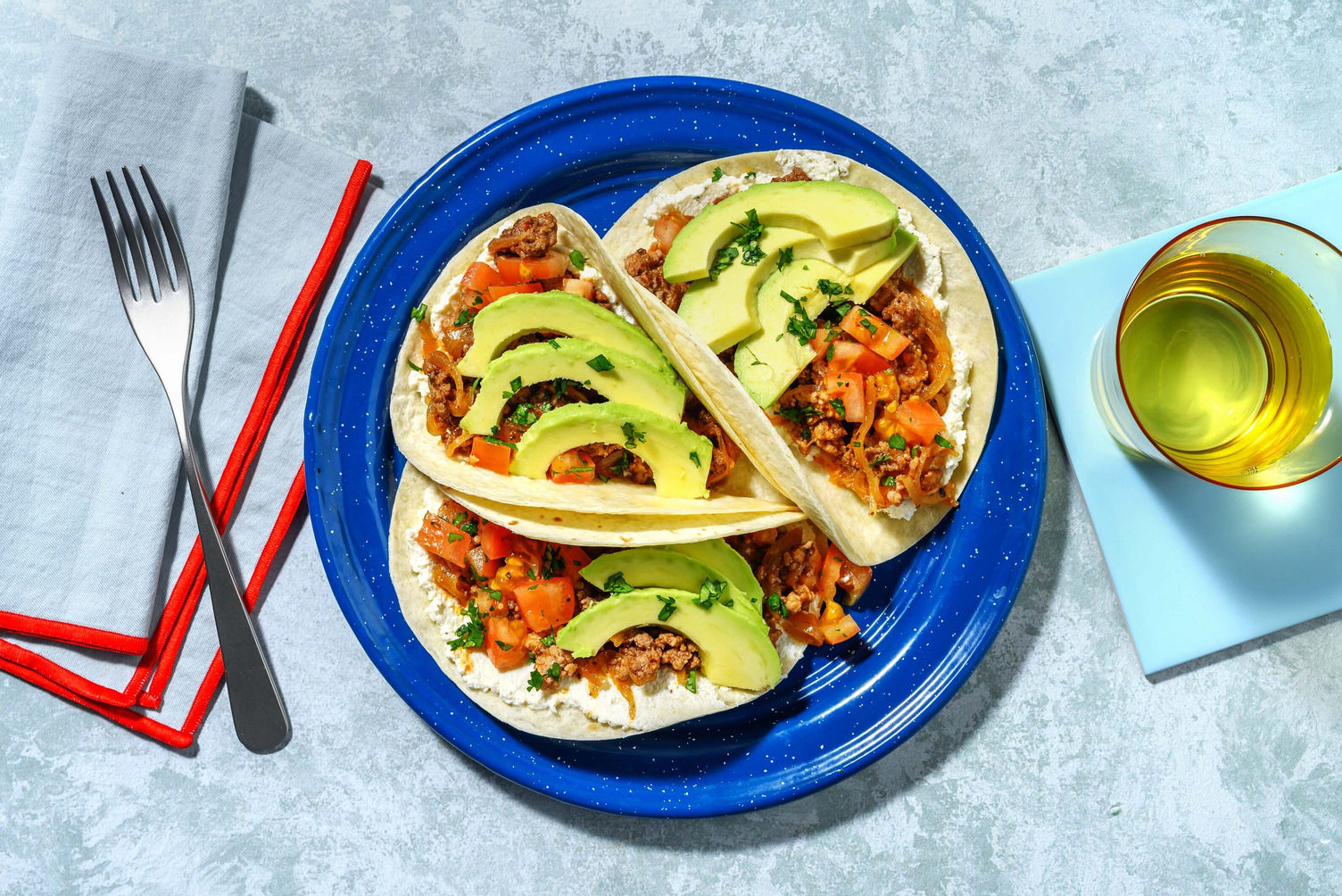 Avocado tacos alla carne speziata e ricotta | HelloFresh