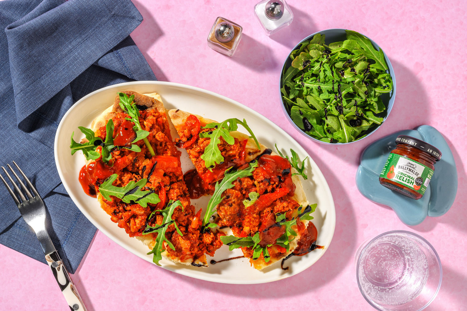 Spiced Pork Loaded Naans with Ballymaloe Relish Recipe | HelloFresh