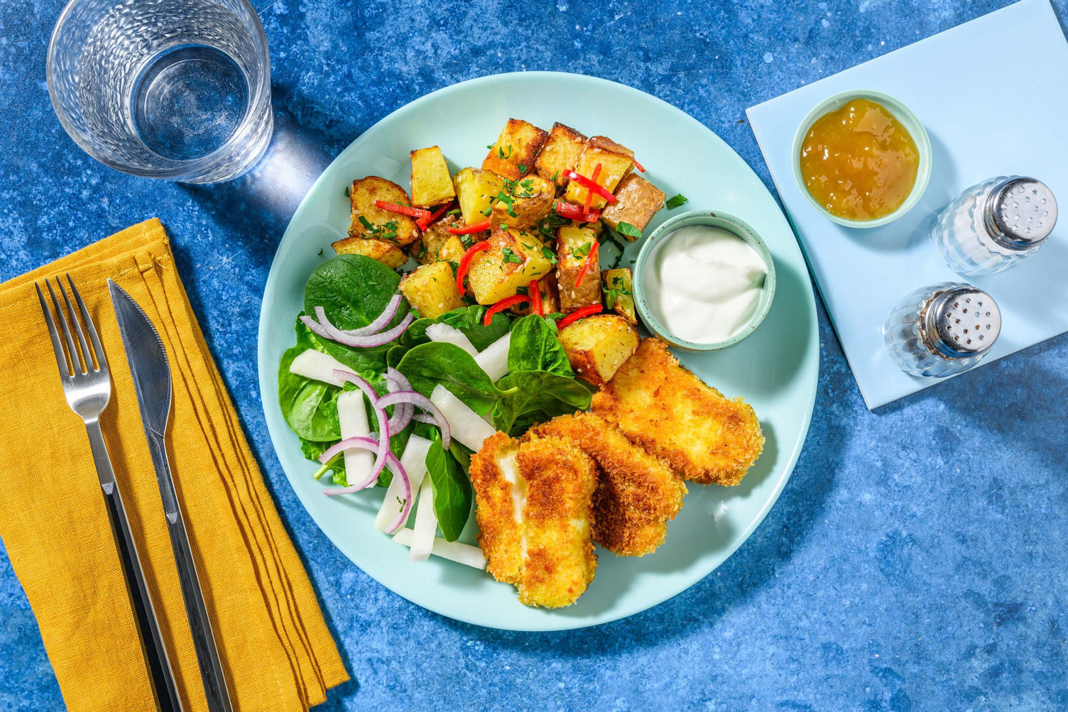 Indisk panerad grillost Recept | HelloFresh