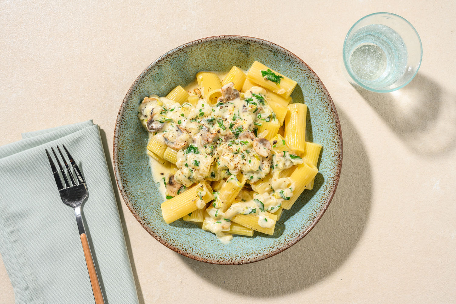 Rigatoni onctueuses aux endives & champis Recette | HelloFresh