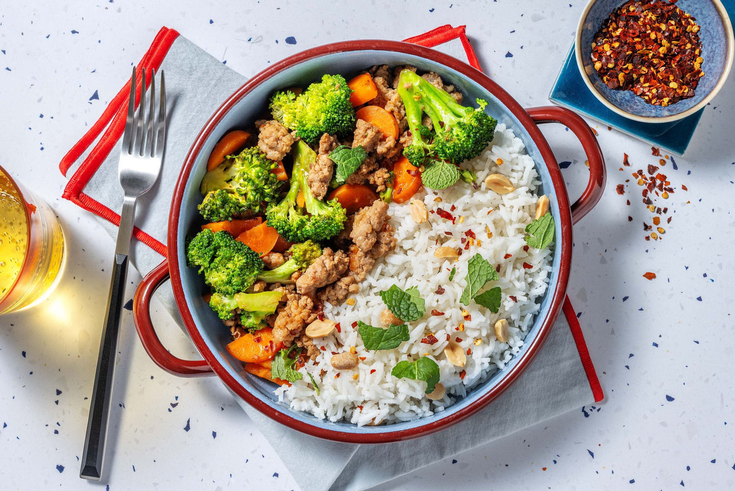 Sweet chilli mixed mince stir-fry | HelloFresh