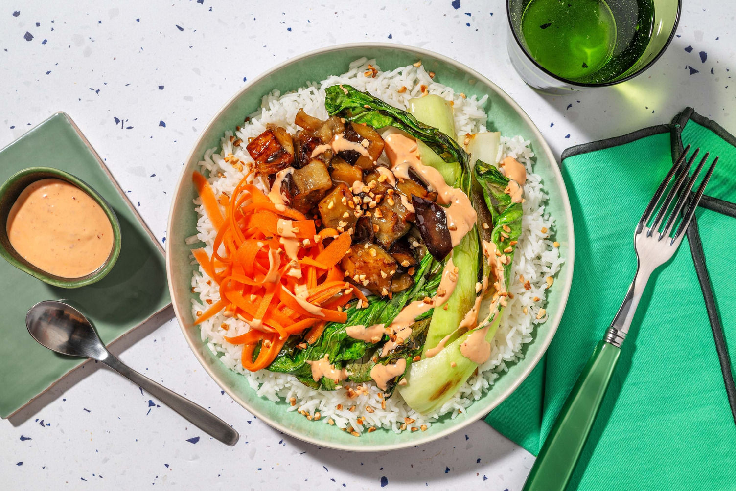 Sticky Miso Aubergine Rice Bowl Recipe | HelloFresh