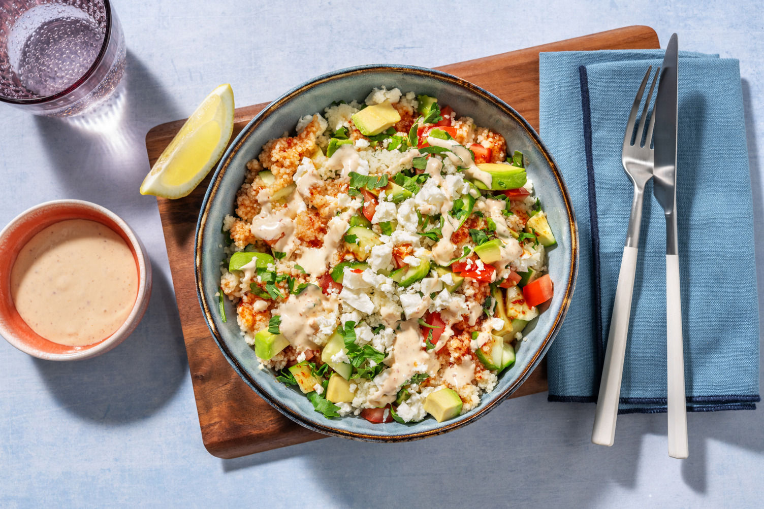 Greek Style Cheese and Couscous Salad Recipe | HelloFresh