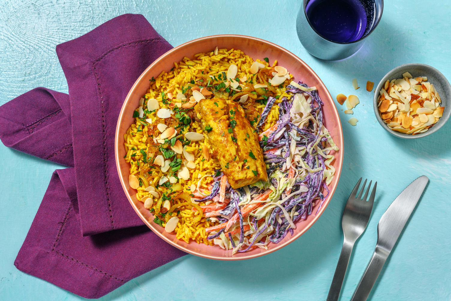 Sayadieh : lieu au cumin à la libanaise Recette | HelloFresh