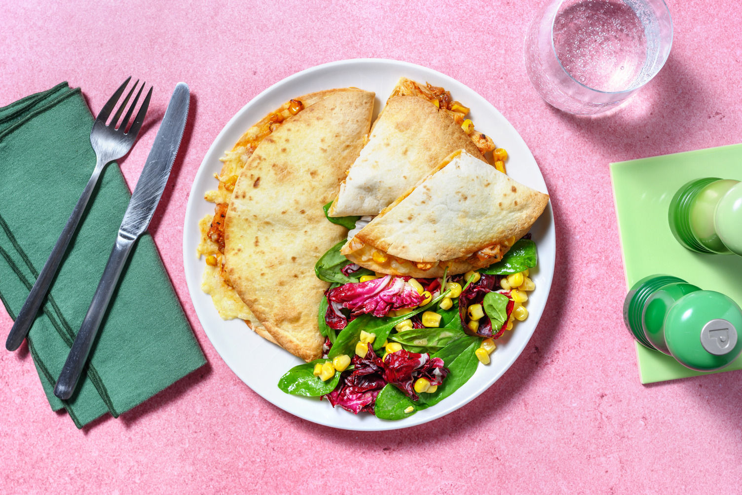 Cheesy quesadillas dinde & maïs Recette | HelloFresh