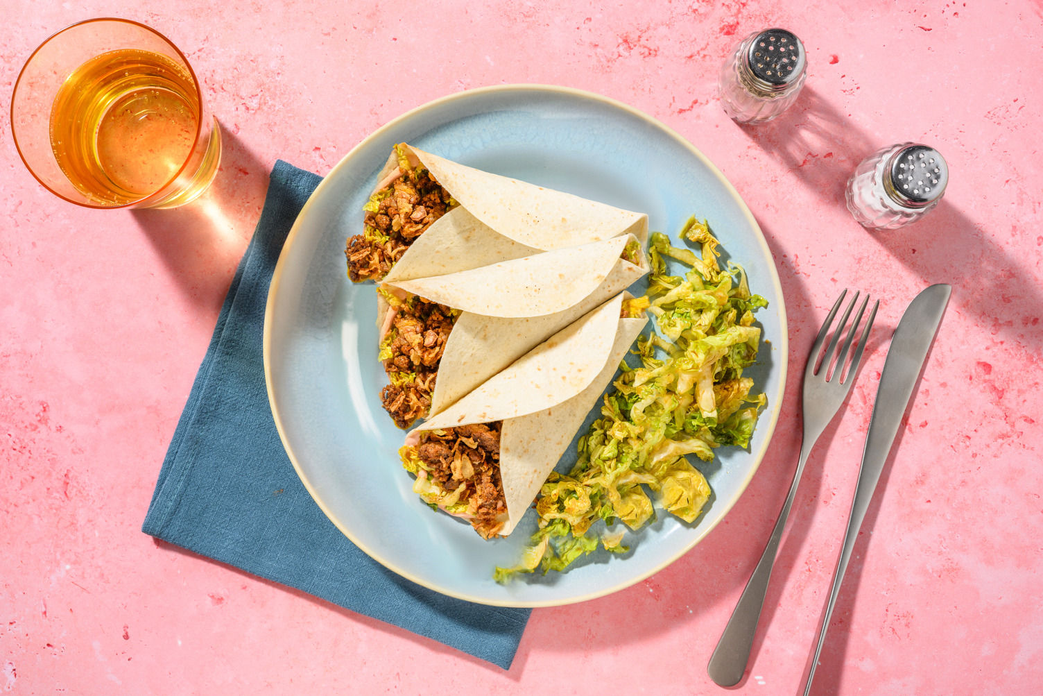 Fast Tacos-Burger bœuf & cheddar Recette | HelloFresh