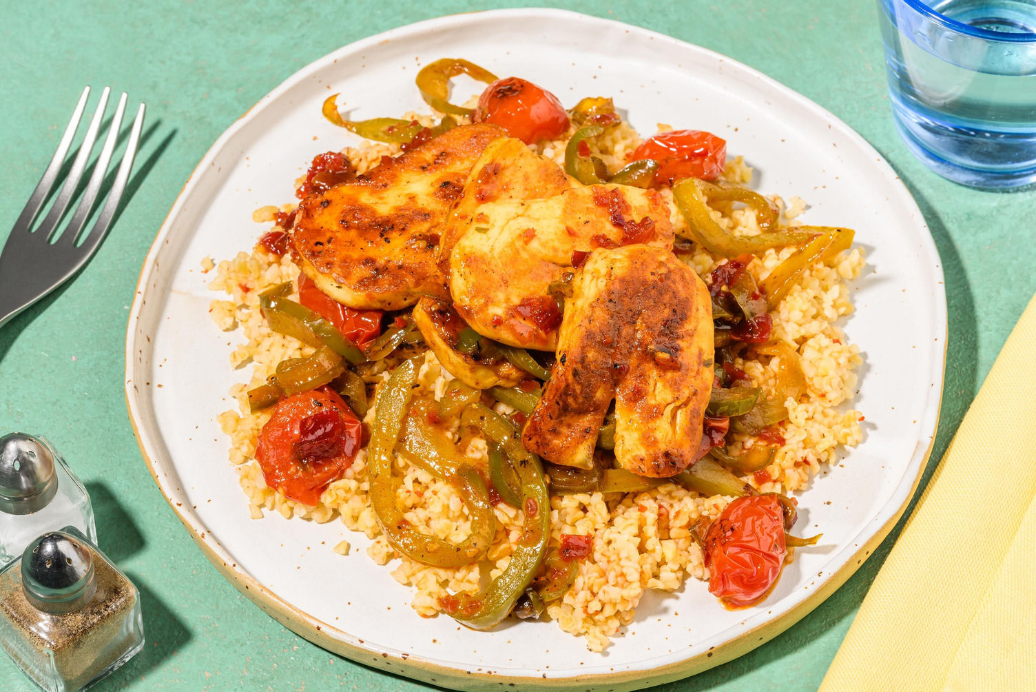 Red Pepper Chilli Jelly Glazed Halloumi Recipe | HelloFresh