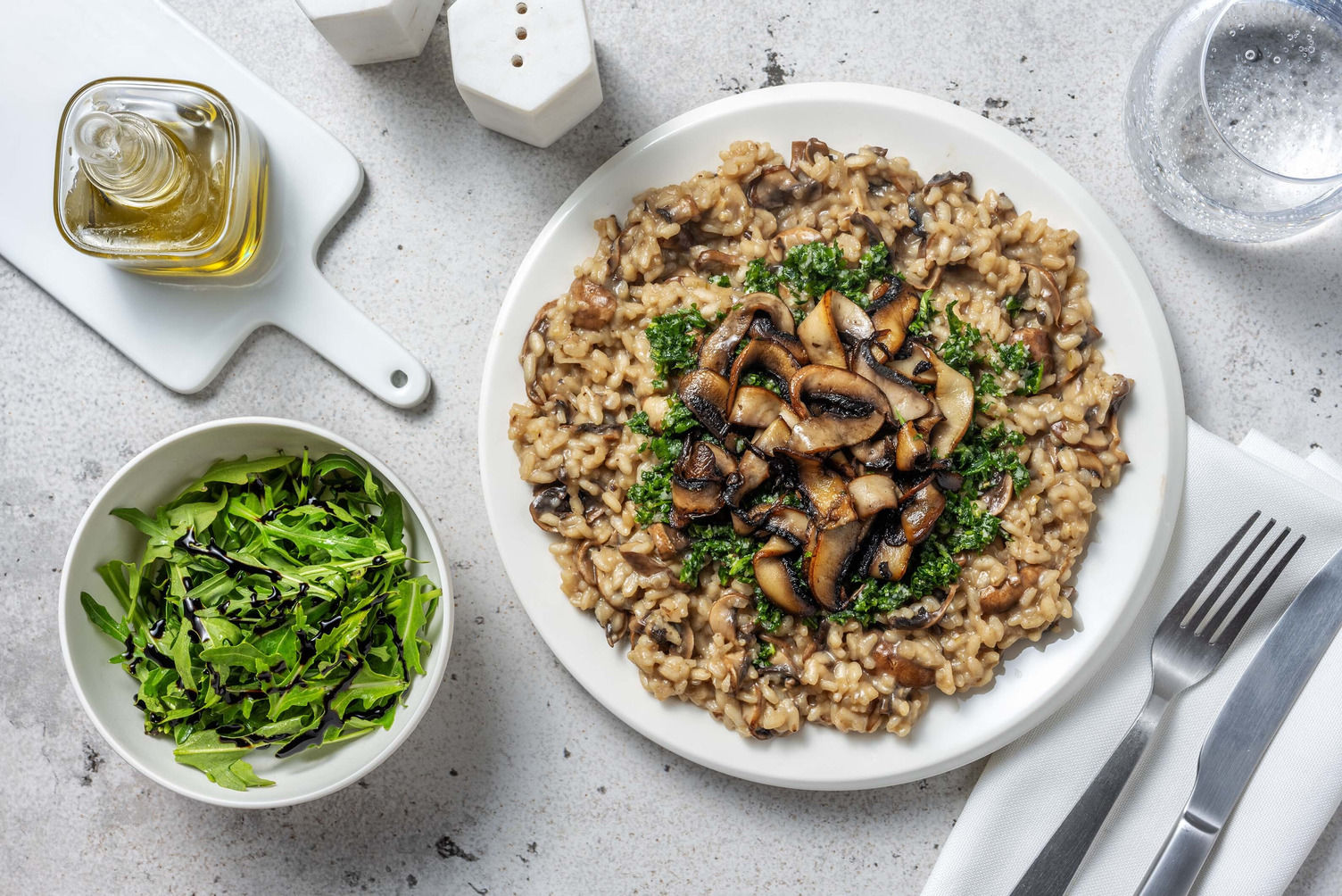 Oven-Baked Double Mushroom Risotto Recipe | HelloFresh