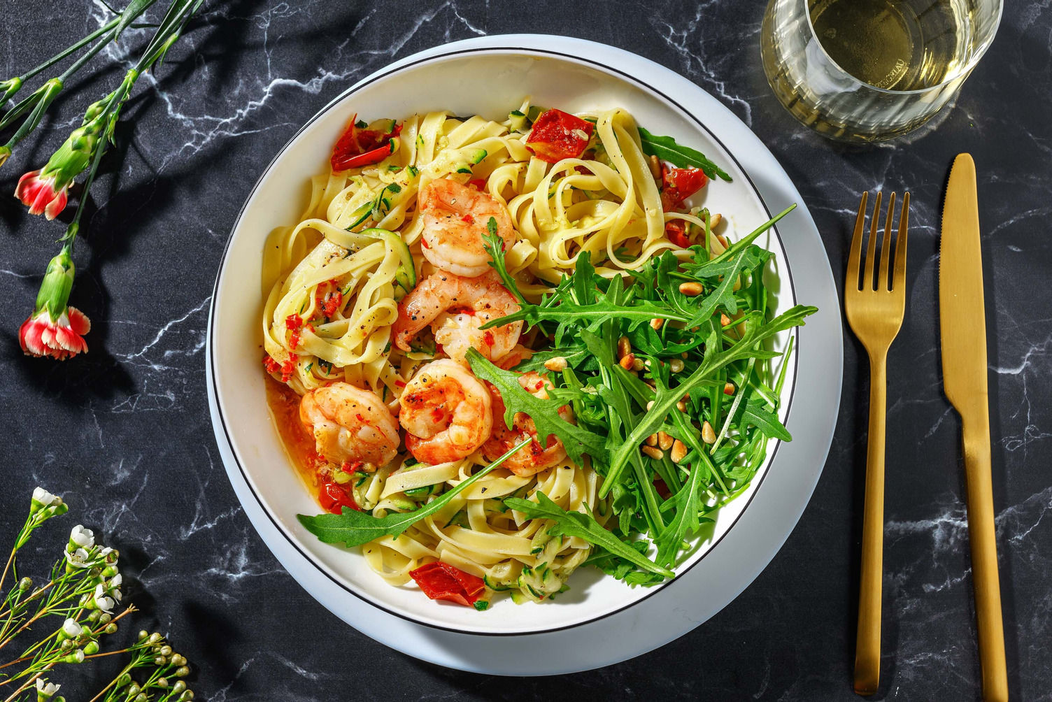 King prawn tagliatelle Recept | HelloFresh