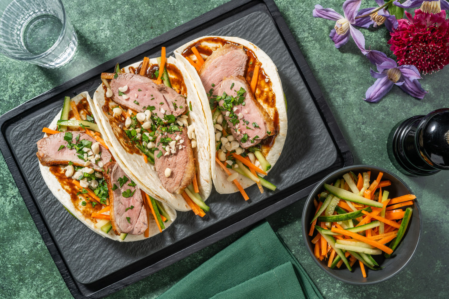 Peking Duck : wraps de canard & sauce hoisin Recette | HelloFresh