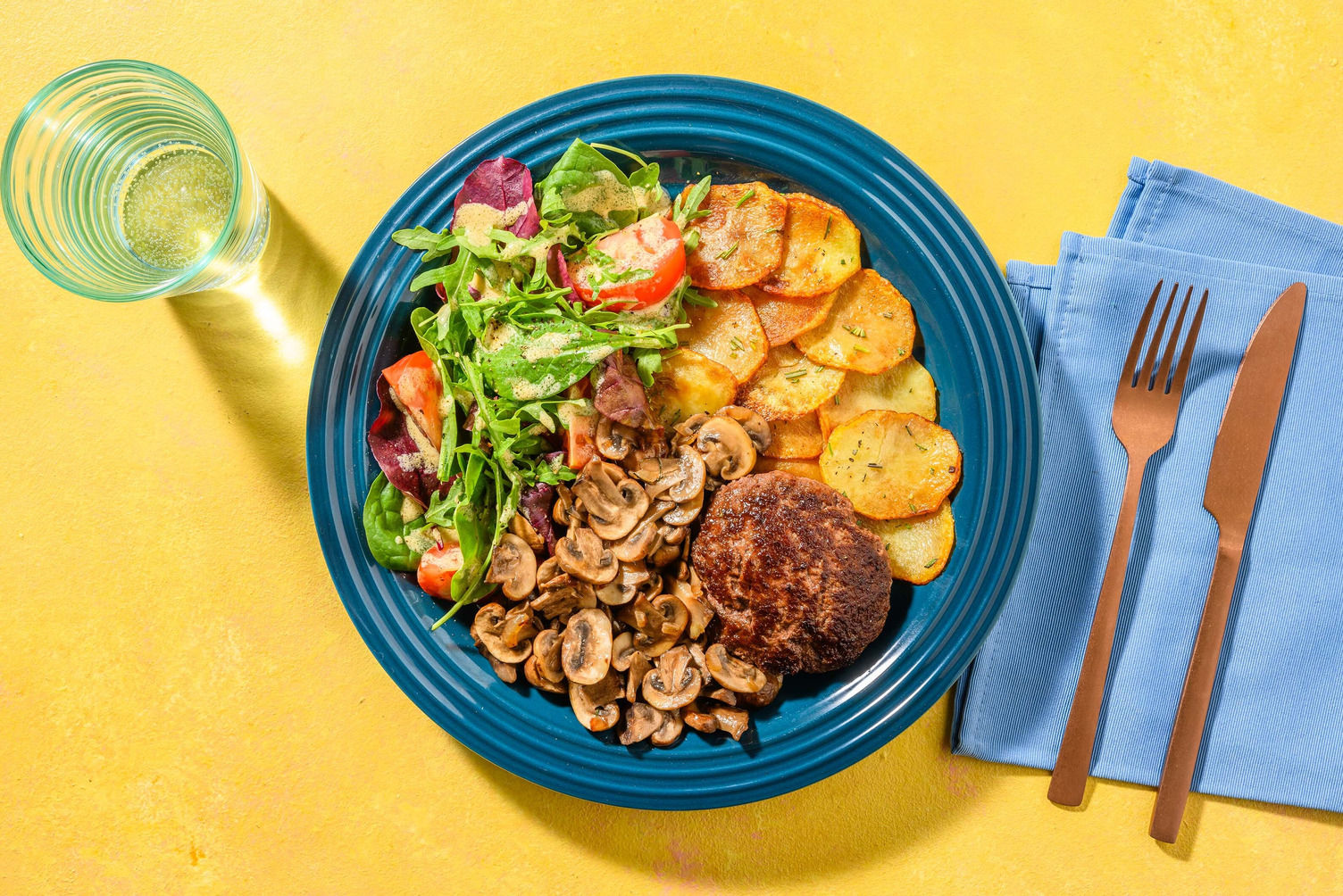 Meatier-burger met champignons Recept | HelloFresh