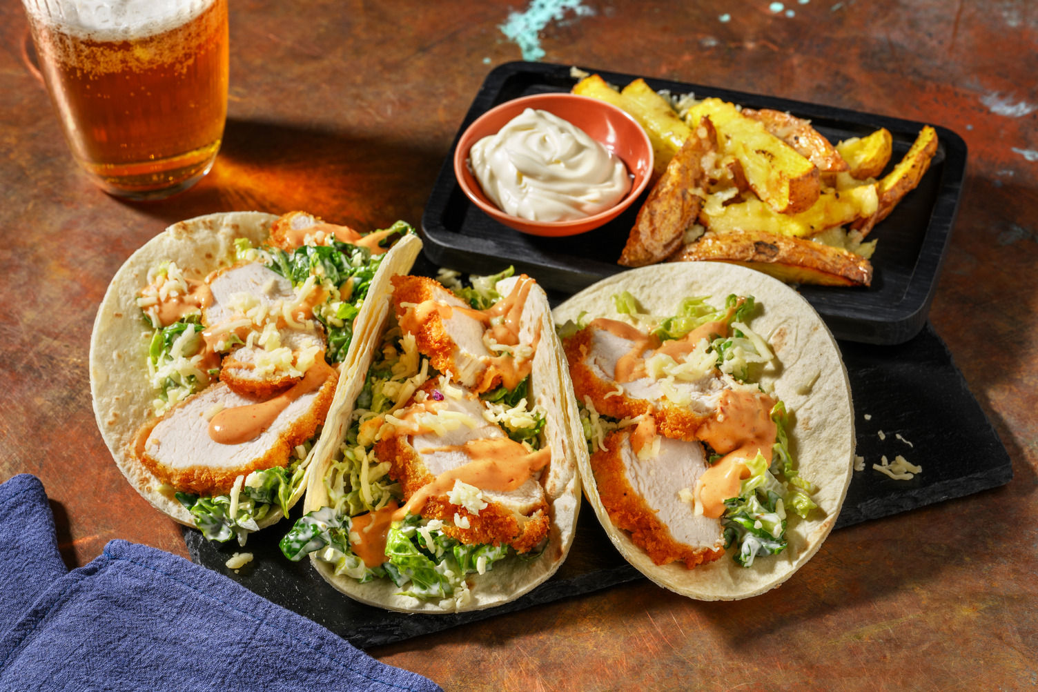 Crispy Buffalo Chicken Tacos and Cheesy Chips Recipe | HelloFresh