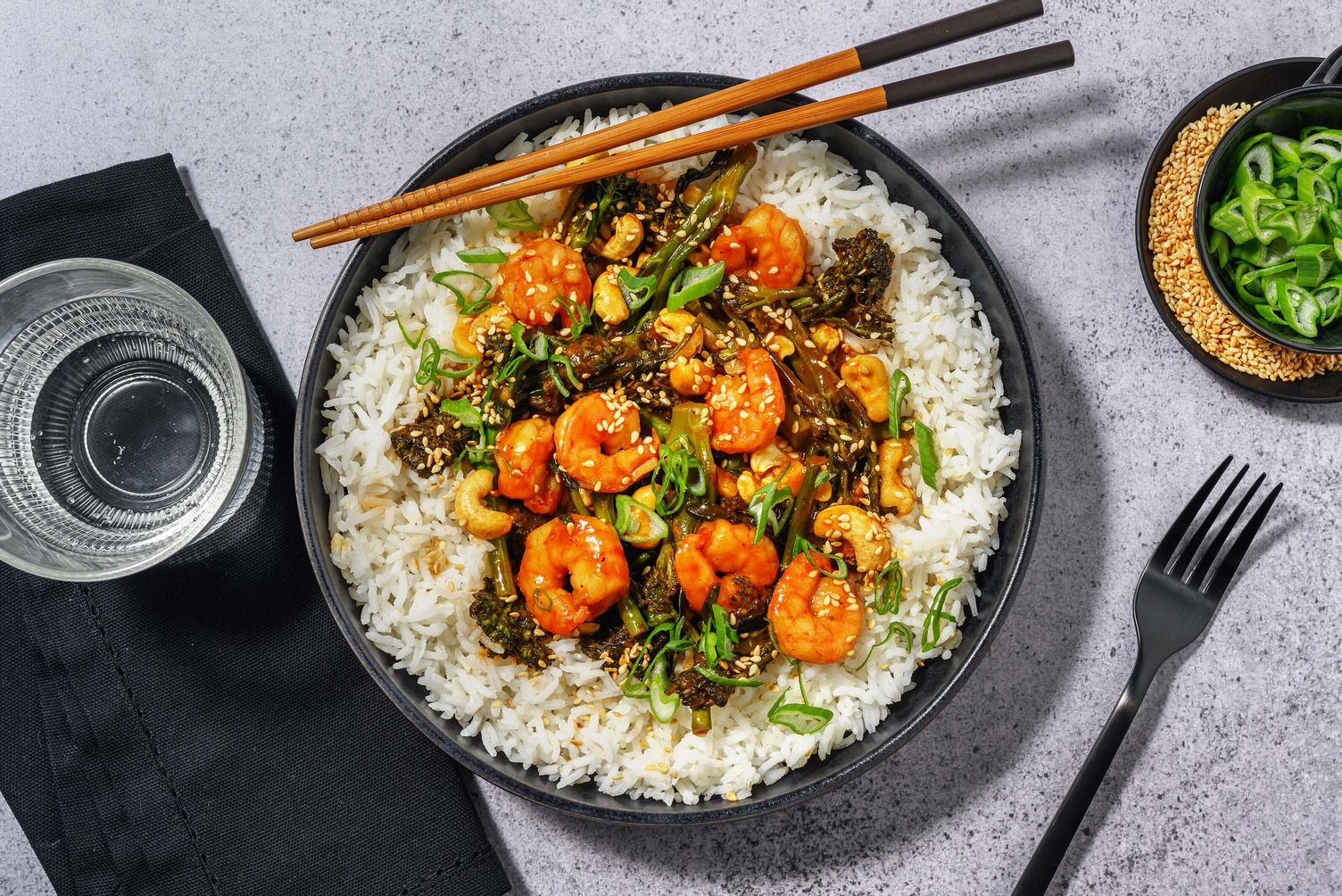 Ultimate Kung Pao Style Prawns and Jasmine Rice Recipe | HelloFresh