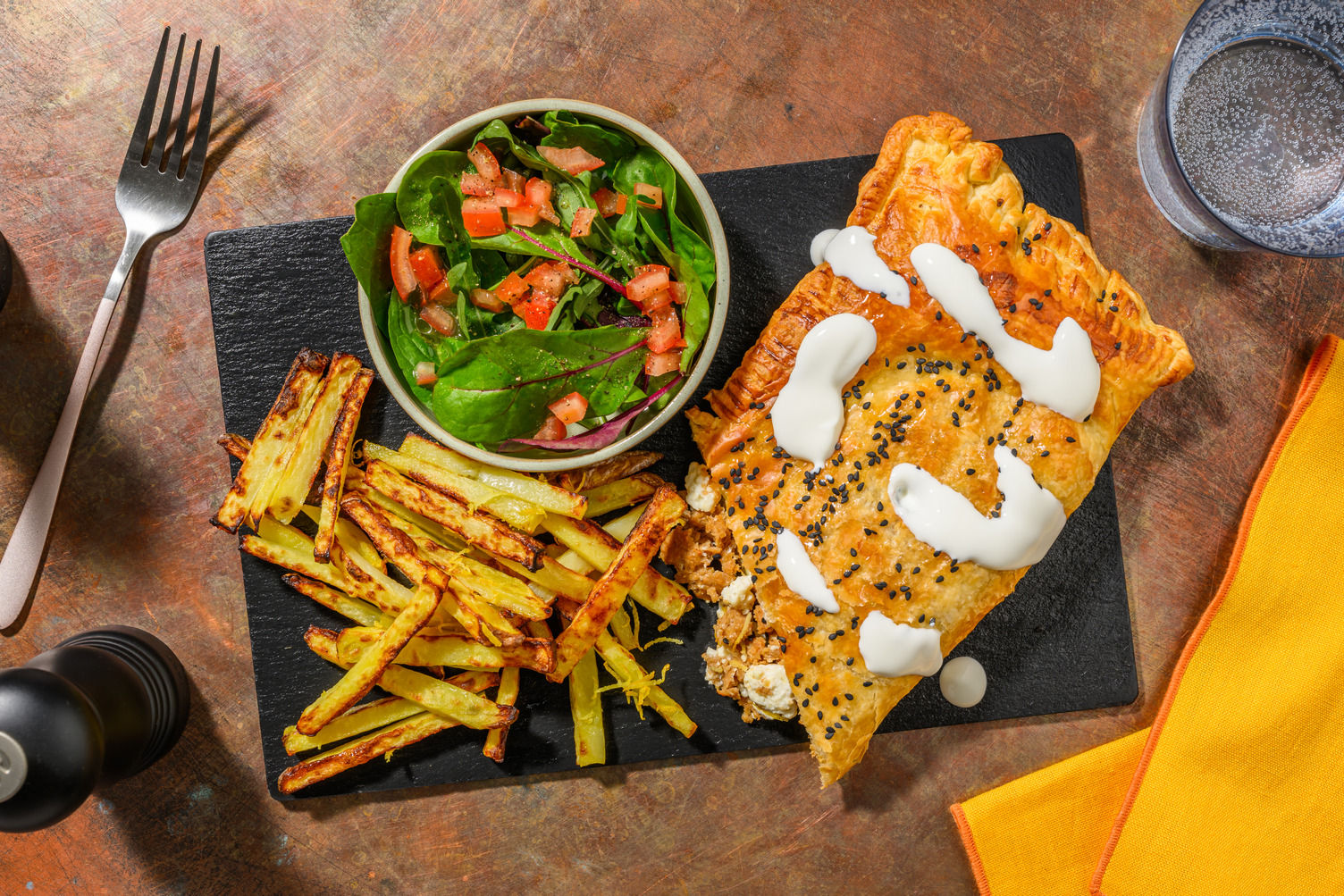 Greek Style Veggie Mince and Cheese Roll Recipe | HelloFresh